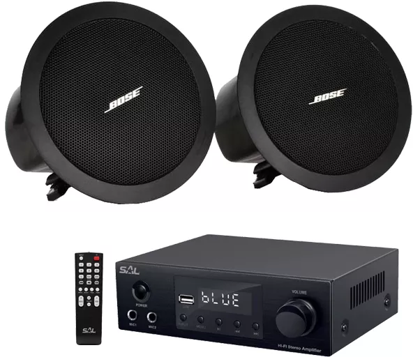 Set Boxe tavan Bose FS2C negre cu amplificator bluetooth USB FM 59799 - cel.ro