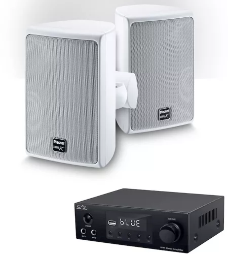 Set Boxe Terasa Magnat Symbol X130 + Receiver 2x50W BT-FM-USB