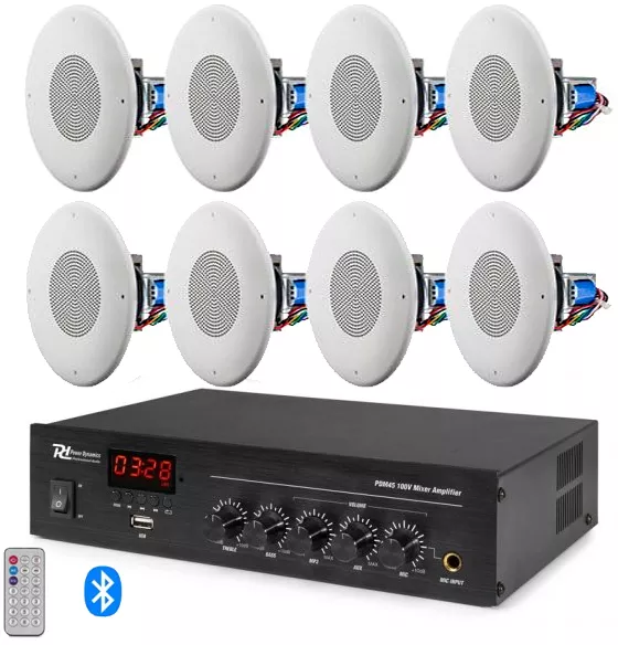 Sistem audio ambiental 8 boxe JBL CSS8004 bluetooth USB FM 60157 - cel.ro