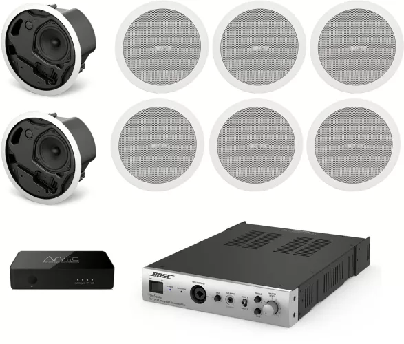 Sistem boxe tavan Bose FS2C alb cu Amplificator Bose IZA190HZ 60170 - cel.ro