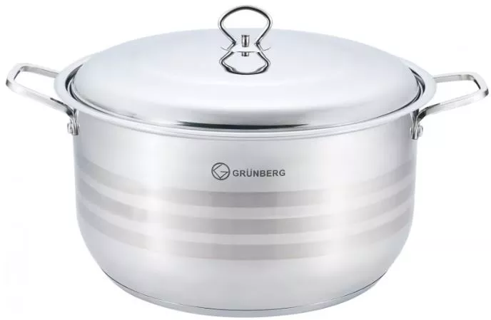 Cratita cu capac din Inox 40 cm 26L Grunberg SH8140 - cel.ro