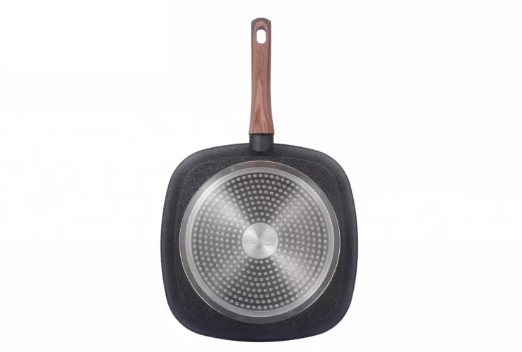 Set pentru gatit din aluminiu forjat acoperire cu aspect sablat 3 ...