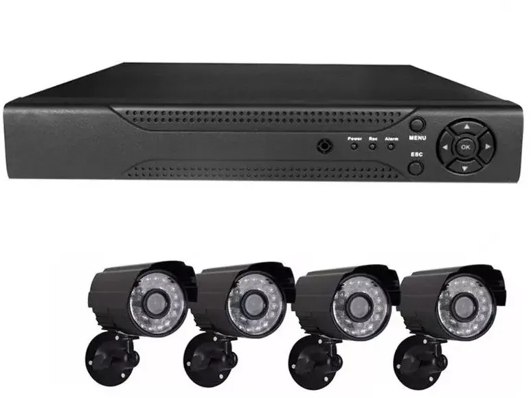 Sistem Supraveghere Cctv Kit Dvr 4 Camere Exterior/interior Hdmi Jortan ...