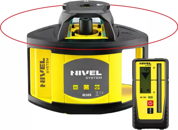 Laser rotativ Nivel System NL500R Digital fascicul rosu operare cu un ...