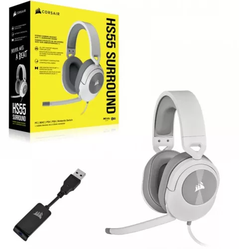Casti Gaming cu microfon Corsair HS55 Surround Dolby Audio 7.1 Over ...