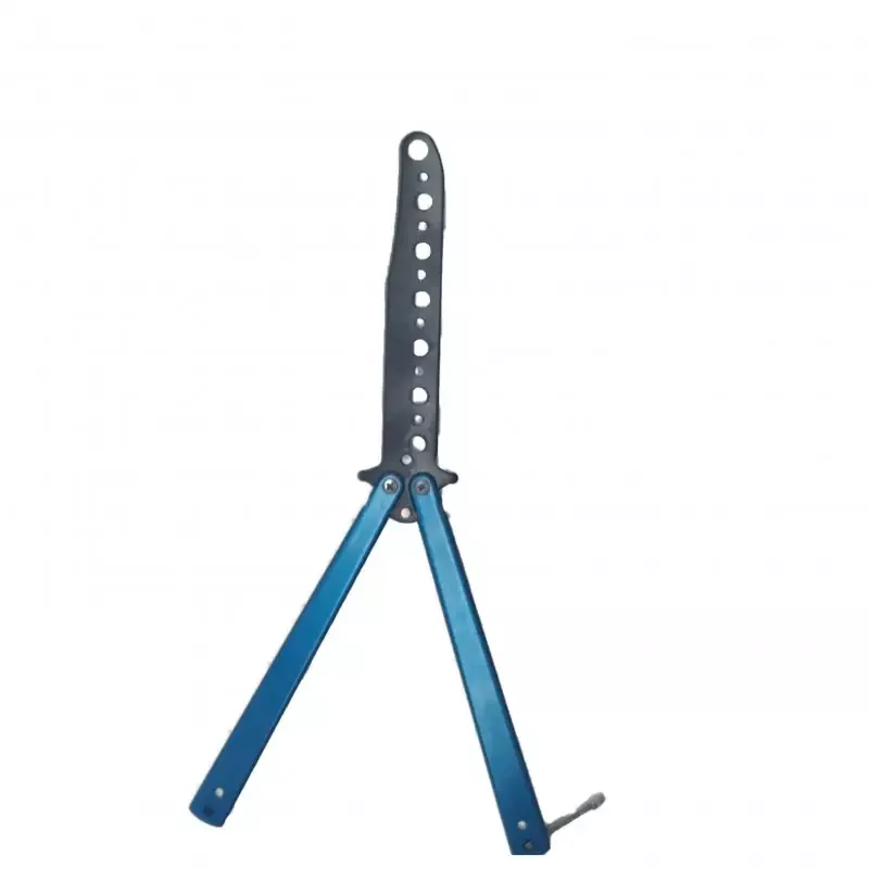 Cutit fluture Butterfly Balisong fara tais 20 cm navy model simplu ...