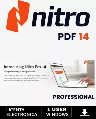 Nitro PDF 14 Pro Licenta electronica permanenta NITR14PRO - cel.ro