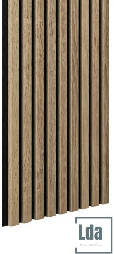 Riflaj MDF decorativ LDA PREMIUM de tip Panou Acoustic Stejar Natur Saragossa - cel.ro