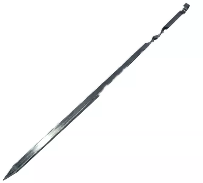 Tepusa Pentru Frigarui cu Inel 60 cm Metal Argintiu dalimag3944 - cel.ro