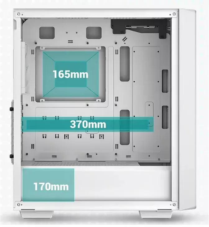 Carcasa Deepcool CC560 V2 white with blue fans R-CC560-WHGAA4-G-2 - cel.ro