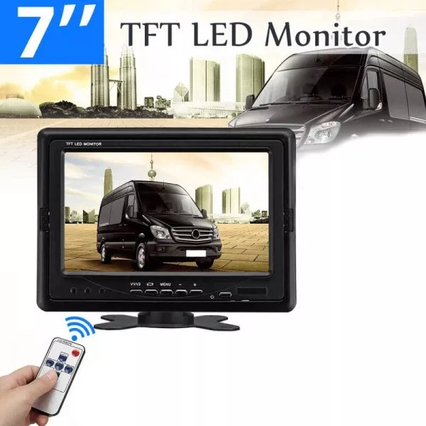 Monitor display LED auto de 7 inch cu telecomanda MRKT10193 - cel.ro