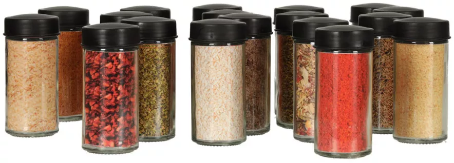 Set 18 recipiente condimente cu suport rotativ 26 cm x 22.5 cm x 34.5 ...