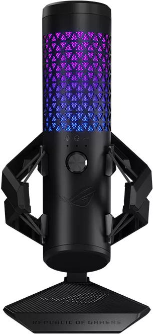 Microfon profesional de gaming ASUS ROG CARNYX RGB condensator cardioid ...
