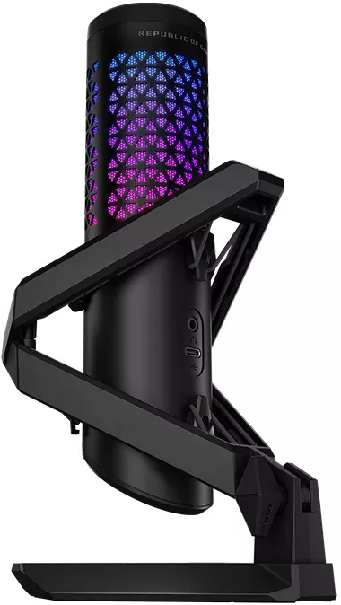 Microfon profesional de gaming ASUS ROG CARNYX RGB condensator cardioid ...