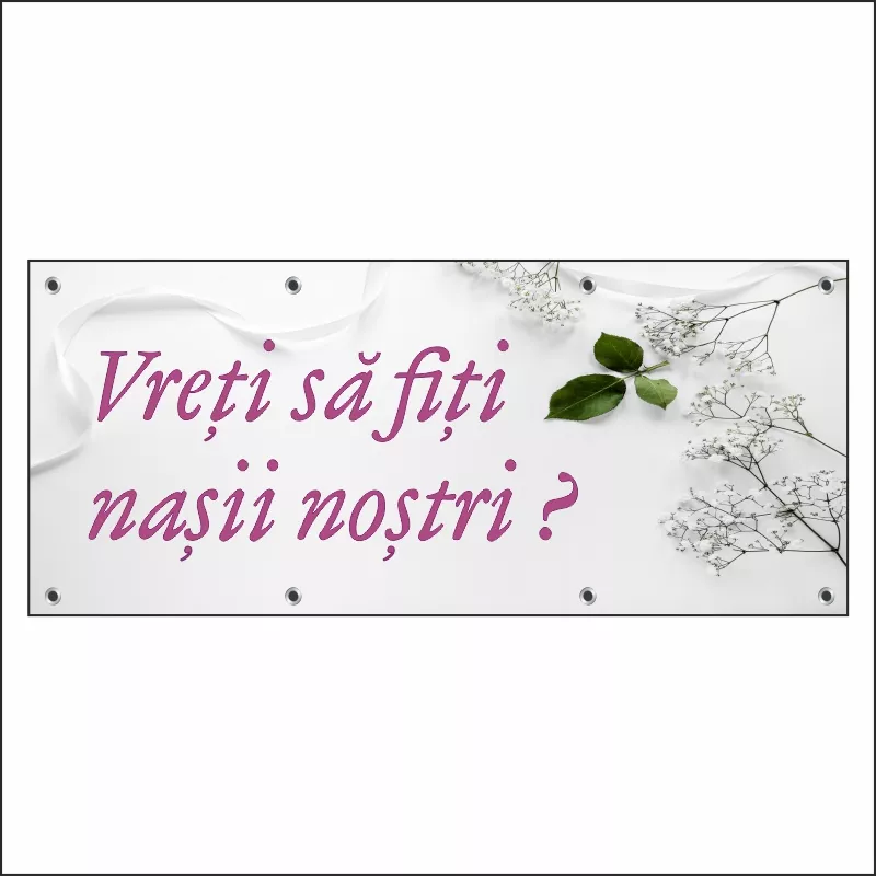 Banner MEDIA Vrei sa fiti nasii nostri model 1 200 x 80 cm BANIMG051 ...