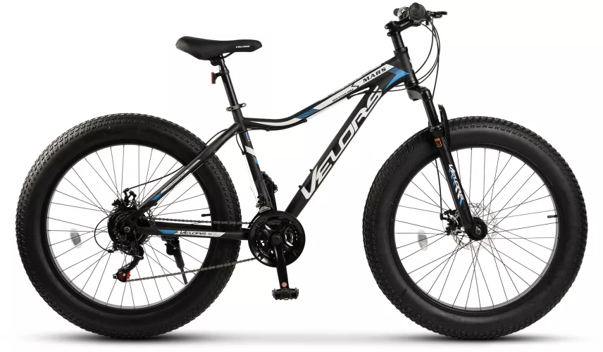 Bicicleta Fat-Bike Velors Mars V2605G 26 Negru/Alb/Albastru ...