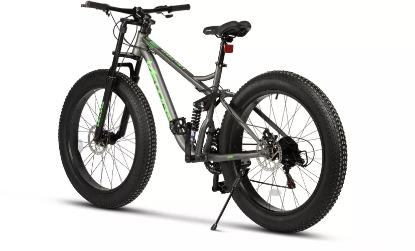 Bicicleta MTB-Full Suspension Fat-Bike Velors Jupiter V26309G 26 Gri/Verde