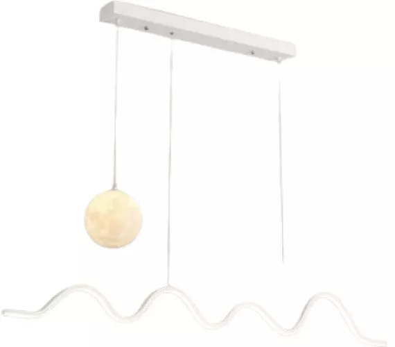 Lustra living LuminiLux Alb 120cm Metal LED 5g5y_955236082 - cel.ro