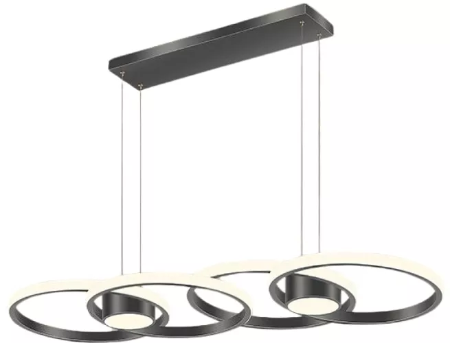 Lustra living LuminiLux Black 89 cm Metal Telecomanda jhnt_955236098 ...