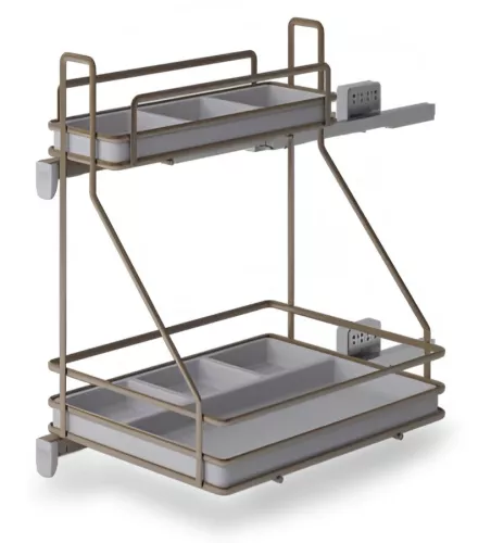 Cos Jolly Inoxa sine pe stanga Grass Dynamic XP cu amortizare pentru latime