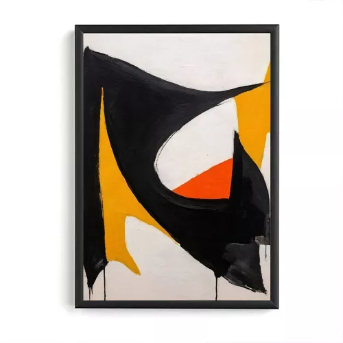 Tablou abstract model Modern Painting - 01 Alba 60 x 90 cm 1001747 - cel.ro