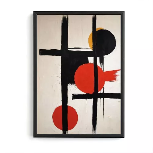 Tablou abstract model Modern Painting - 11 Neagra 60 x 90 cm 1001871 ...