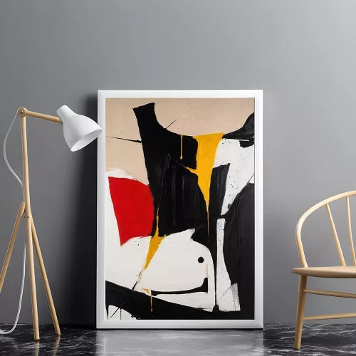Tablou abstract model Modern Painting - 12 Neagra 60 x 90 cm