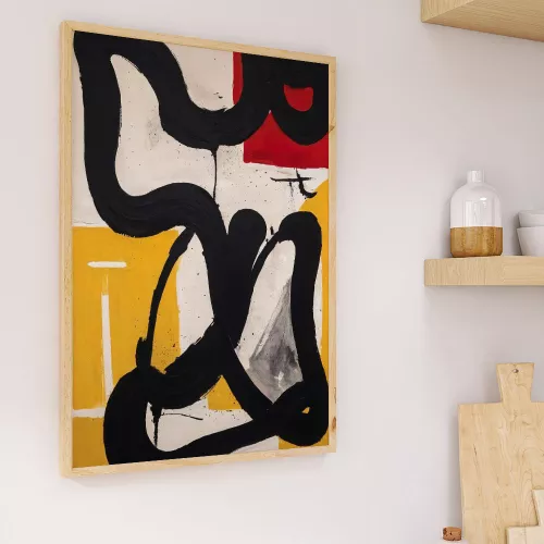 Tablou abstract model Modern Painting - 18 Natur 60 x 90 cm