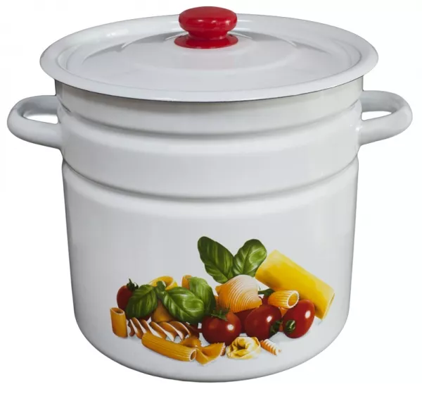 Oala emailata cu capac PASTA 7L otel carbon MN0129346 - cel.ro