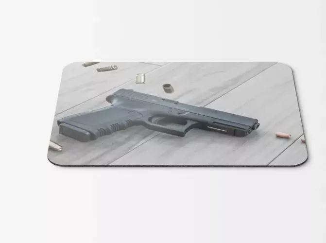 Mouse Pad Glock Glock Gen Sig Firing Scheme Pistol Bullet - 21.5 x 27 x ...