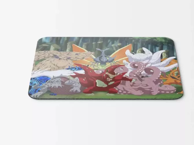 Mouse Pad Naruto Shippuden Hachibi Nibi Kyubi Bijuu Shukaku - 21.5 x 27 ...