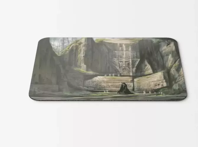 Mouse Pad The V Skyrim Concept Art Wall Word - 21.5 x 27 x 0.3cm - cel.ro