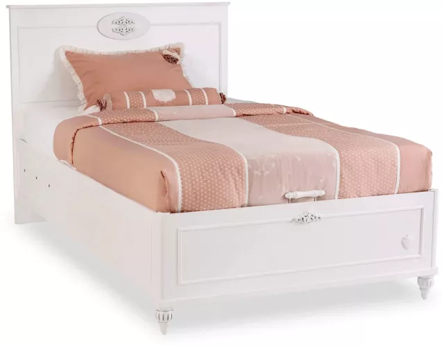 Pat cu lada depozitare pentru copii si adolescenti Colectia Romantica ...