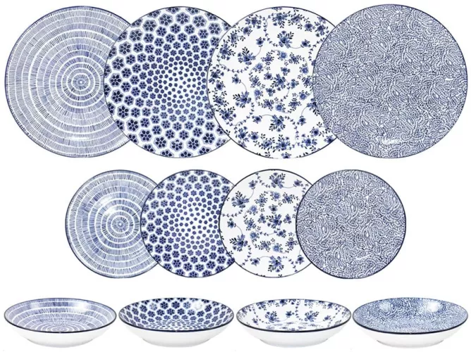 Set vesela Ibili Armonia portelan 12 piese albastru xkmx_867472302