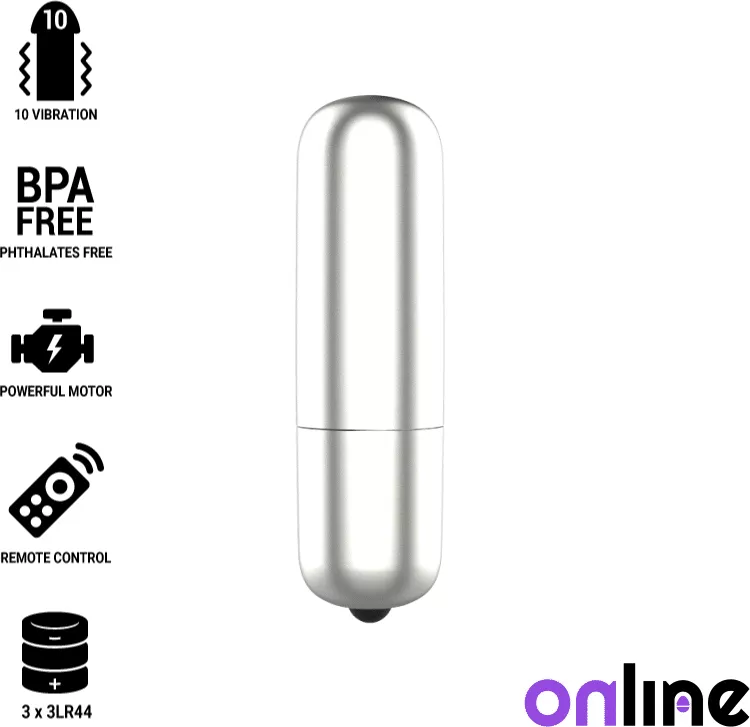 ONLINE - MINI BULLET VIBE SILVER 8435565932312
