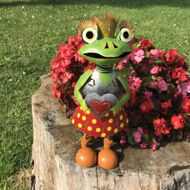 Decoratiune gradina-Broscuta cu inima HD3020 - cel.ro