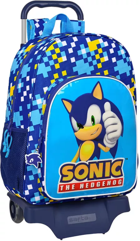 Ghiozdan cu troler scoala Sonic Speed JAD612395313 - cel.ro