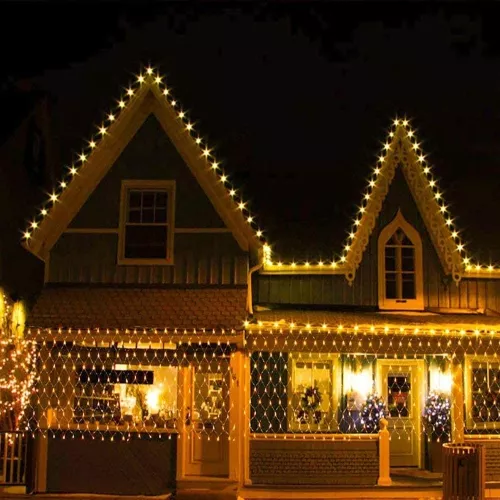 Instalatie Craciun Tip Plasa IP 44 9 x 1 m 480 LED-uri Alb cald 8 ...