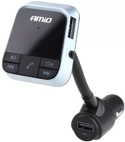 Modulator FM Bluetooth Dual USB 2.4A microSD AVX-AM02250 - cel.ro