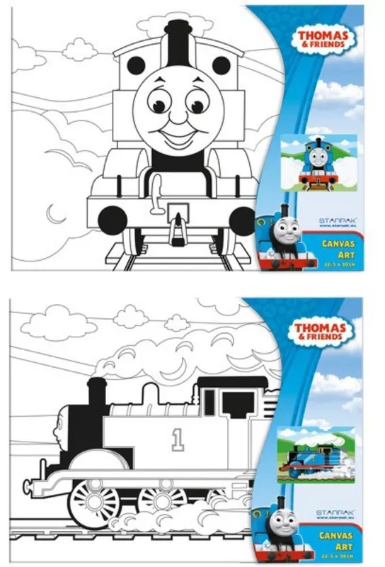 Pictura pe panza pentru copii Thomas 22 5X30 cm JAD254187 - cel.ro