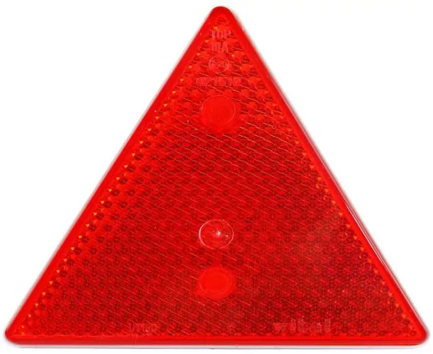 Set 2 triunghiuri de avertizare reflectorizante pentru remorci culoare ...