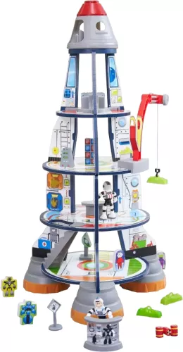 Set de joaca din lemn cu 5 nivele racheta KK63443 - cel.ro