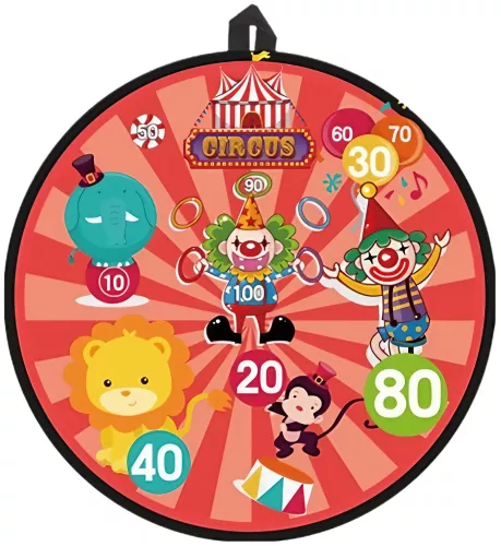 Joc Darts Flippy pentru Copii Placa Pliabila 36.5 cm 8 Mingii Velcro ...