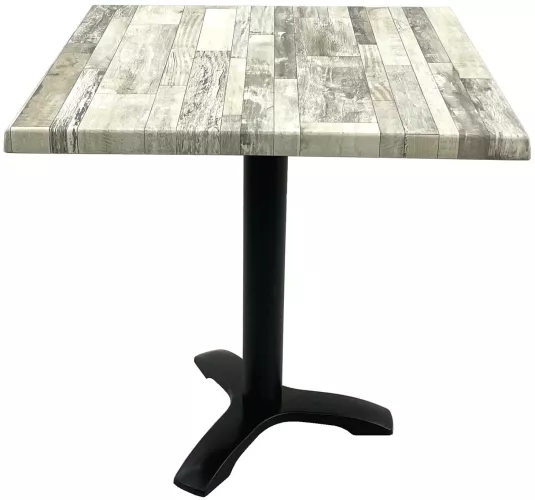 Masa patrata pentru cafenea/bistro 70x70xh74cm Raki White Block blat ...