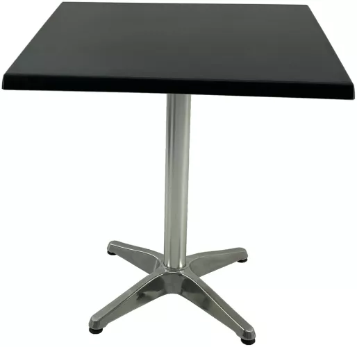 Masa restaurant patrata 70x70xh74cm Raki Black blat werzalit si baza ...