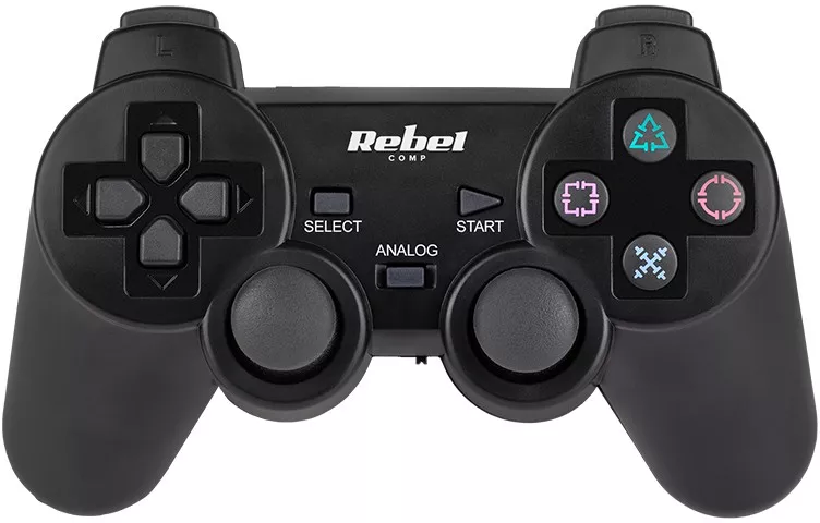Gamepad wireless DUAL SHOCK PC/PS3 REBEL KOM0586A - cel.ro