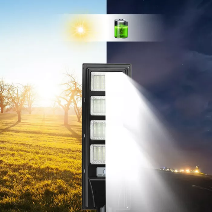 Lampa solara LED stradala senzor 300W .ELECTRICE6061 - cel.ro