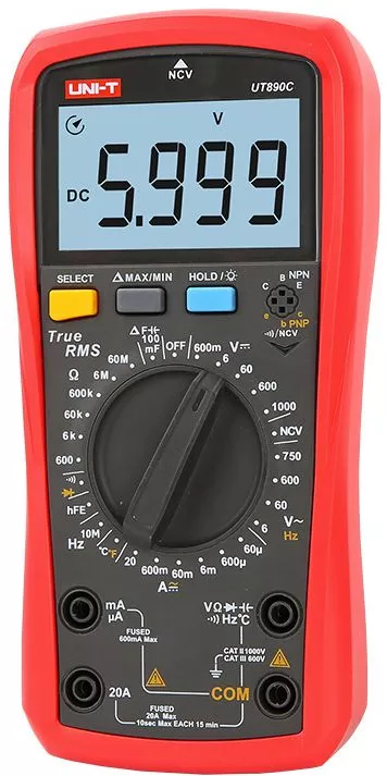 Multimetru digital UNI-T UT890C NCV True RMS Test Dioda Test ...