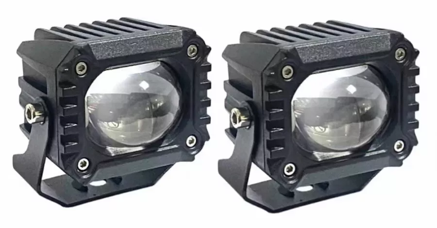 Set 2 proiectoare auto LED lupa 50W/set 12/24V 6000K 3000lm MRKT11149 ...