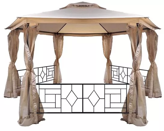 Pavilion pentru gradina cadru otel 2.75 x 4 m Inaltime 2 m protectie UV ...